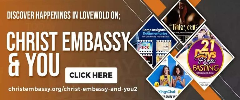 Christ Embassy | Giving your life a meaning