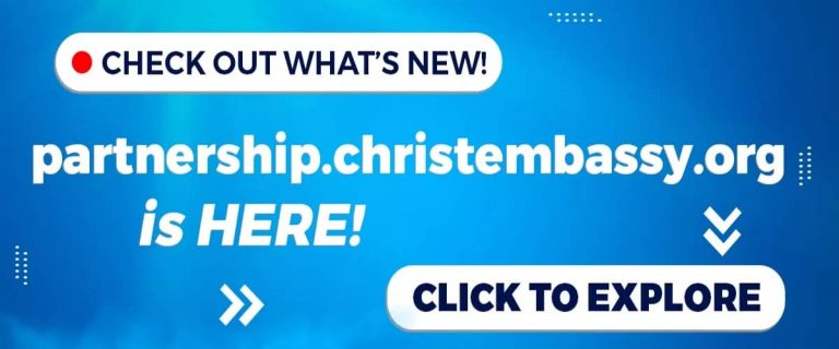 Christ Embassy | Giving your life a meaning